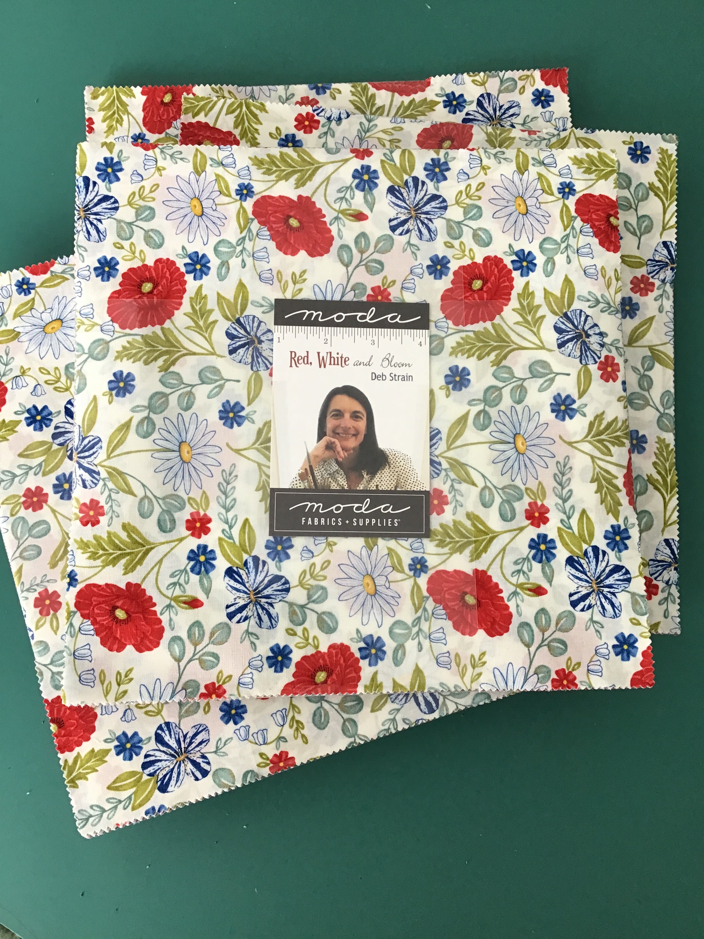 Red, White and Bloom Layer Cake by Deb Strain for Moda Fabrics – Stone ...