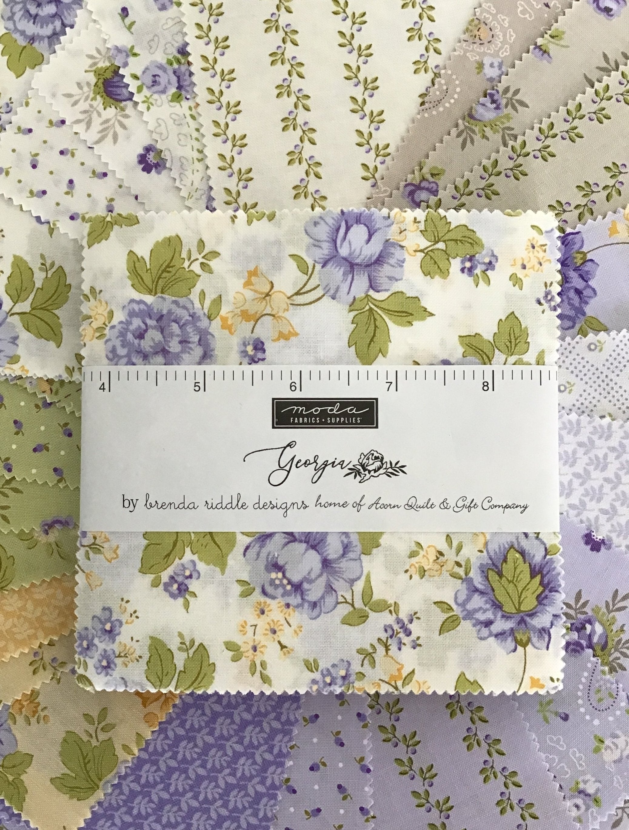Georgia Charm Pack by Brenda Riddle Designs for Moda Fabrics – Stone ...