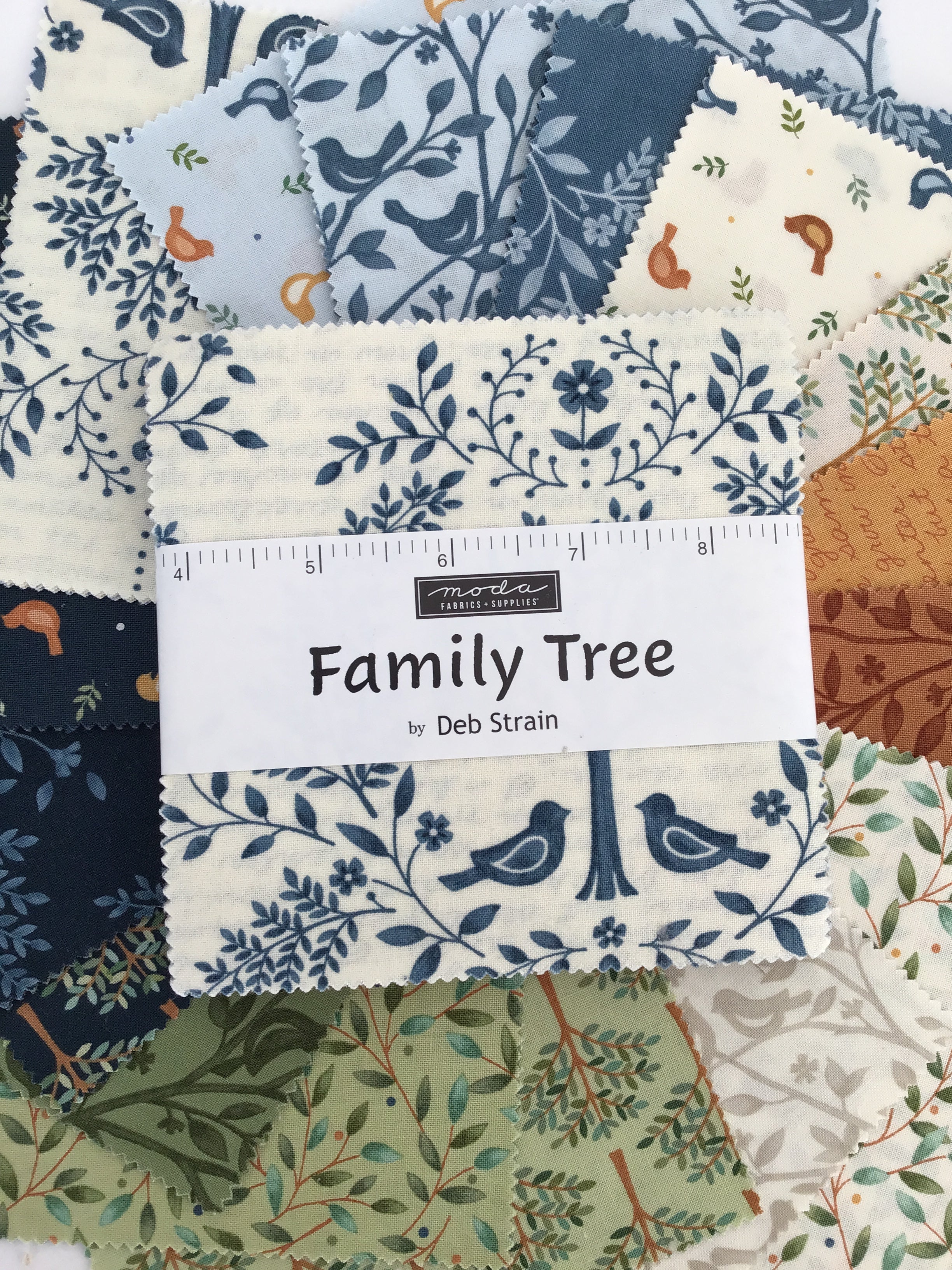 Family Tree Charm Pack by Deb Strain for Moda Fabrics – Stone Barn Quilting